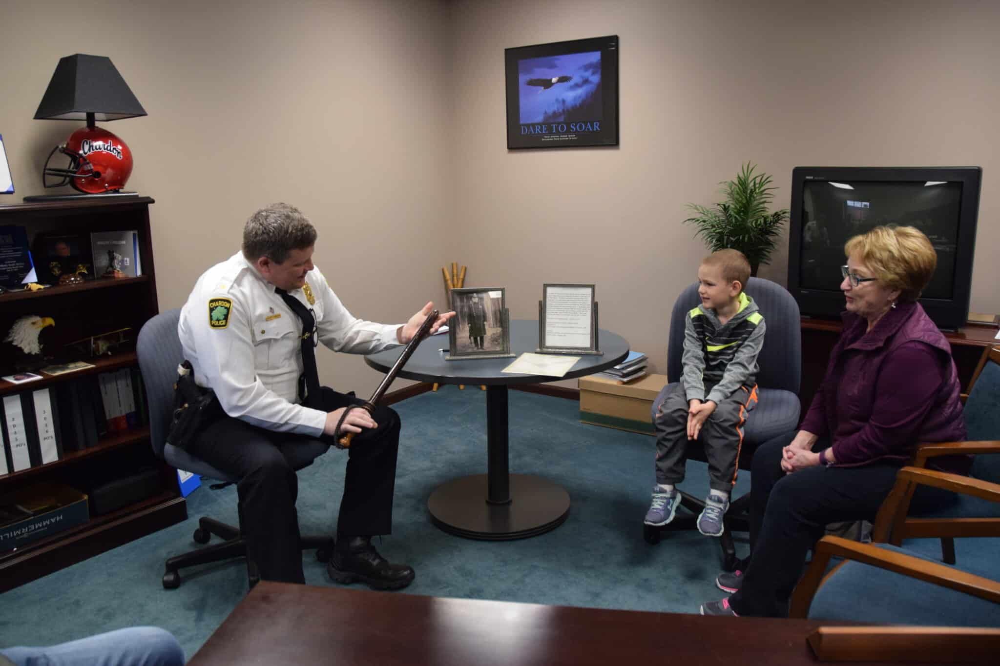 Chardon Police Receive Donation of Historic Night Stick | Geauga County ...
