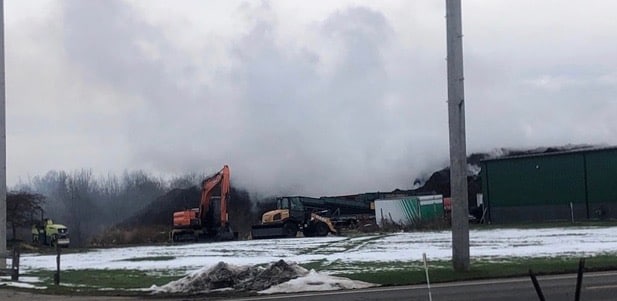 Mulch Fire Drops Major Stink-Bomb on Newbury | Geauga County Maple Leaf