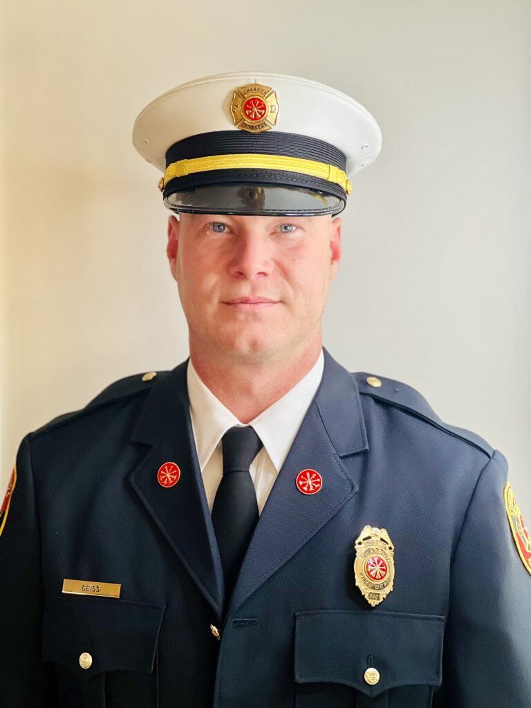 Geiss Replaces Gaspar as Chardon Fire Chief | Geauga County Maple ...