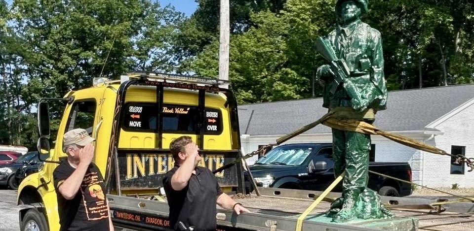 Soldier Statue Transferred from Chester PD To Chardon VFW | Geauga ...
