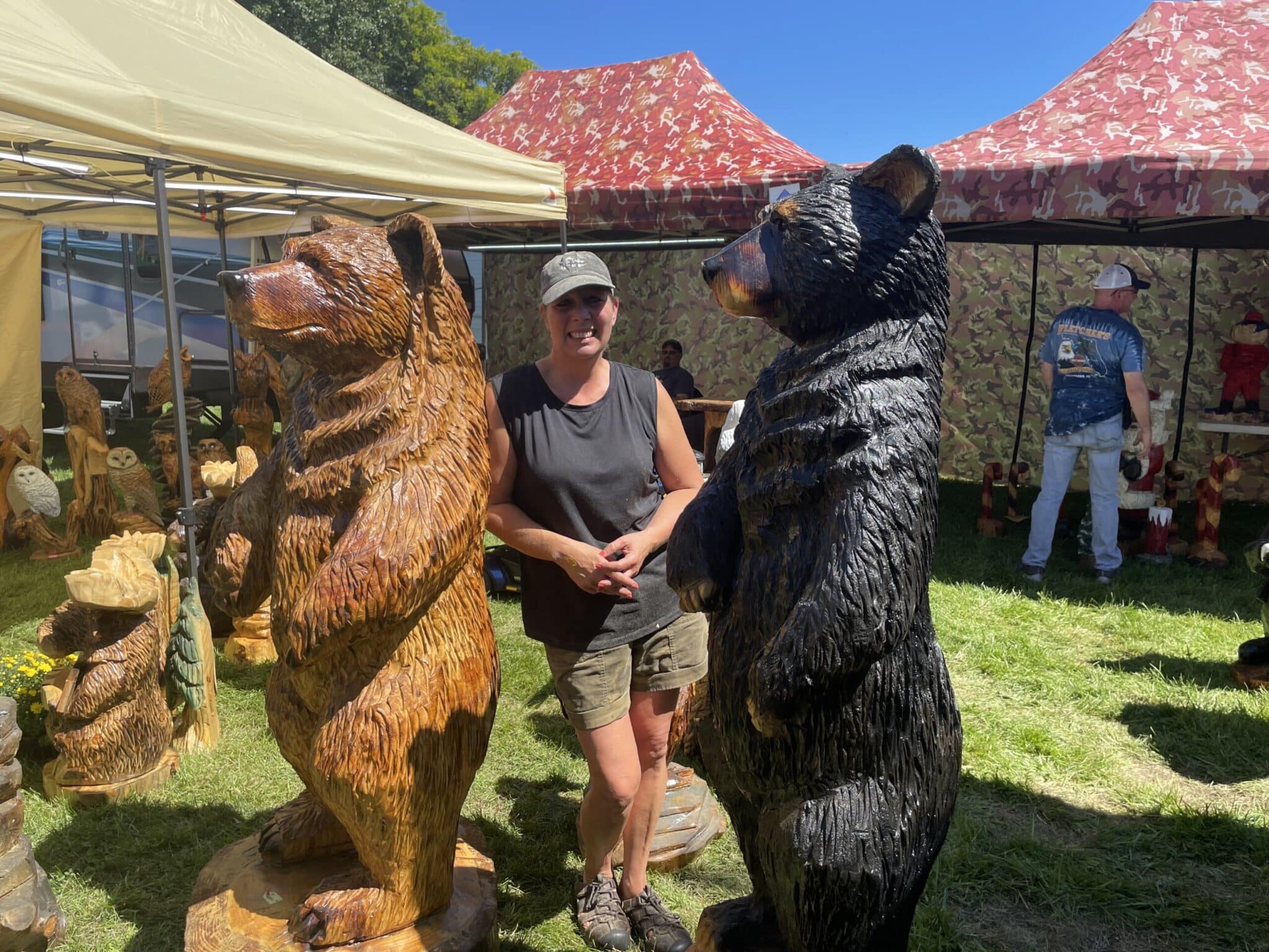 Chainsaw Shari Kicks up the Sawdust on Midway | Geauga County Maple Leaf