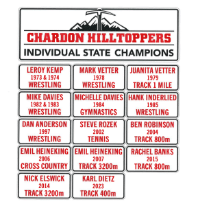 Individual State Champ Signs to Return to Chardon Streets | Geauga ...