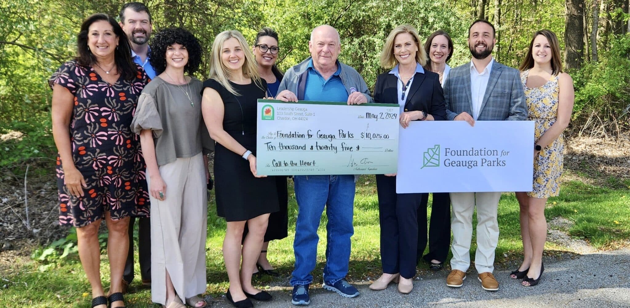 Leadership Geauga Presents Check to Foundation for Geauga Parks ...