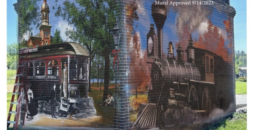 New Train Murals Steam into Chardon | Geauga County Maple LeafGeauga ...