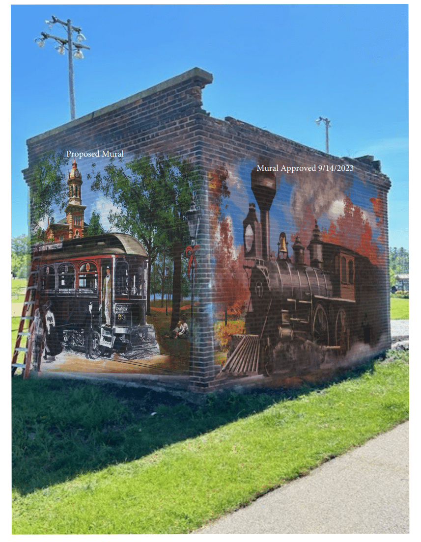 New Train Murals Steam into Chardon | Geauga County Maple LeafGeauga ...