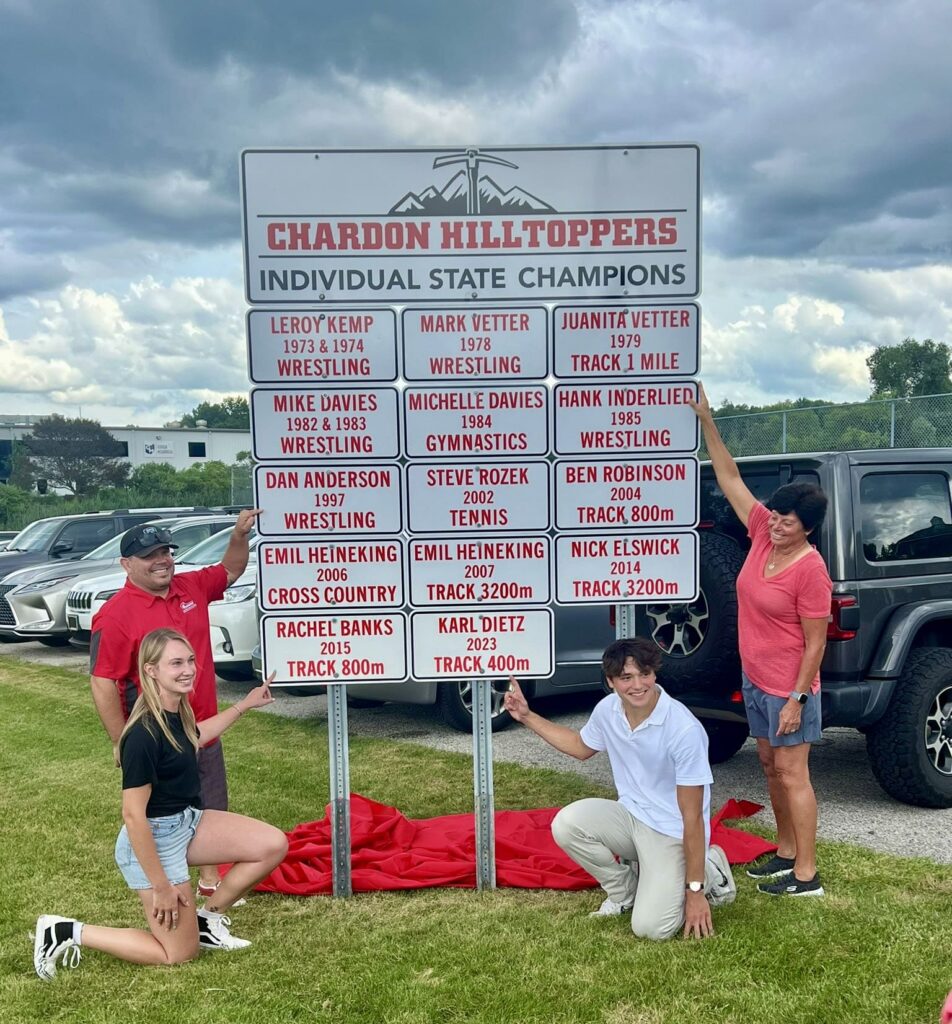 Chardon Champs Signs Unveiled | Geauga County Maple Leaf
