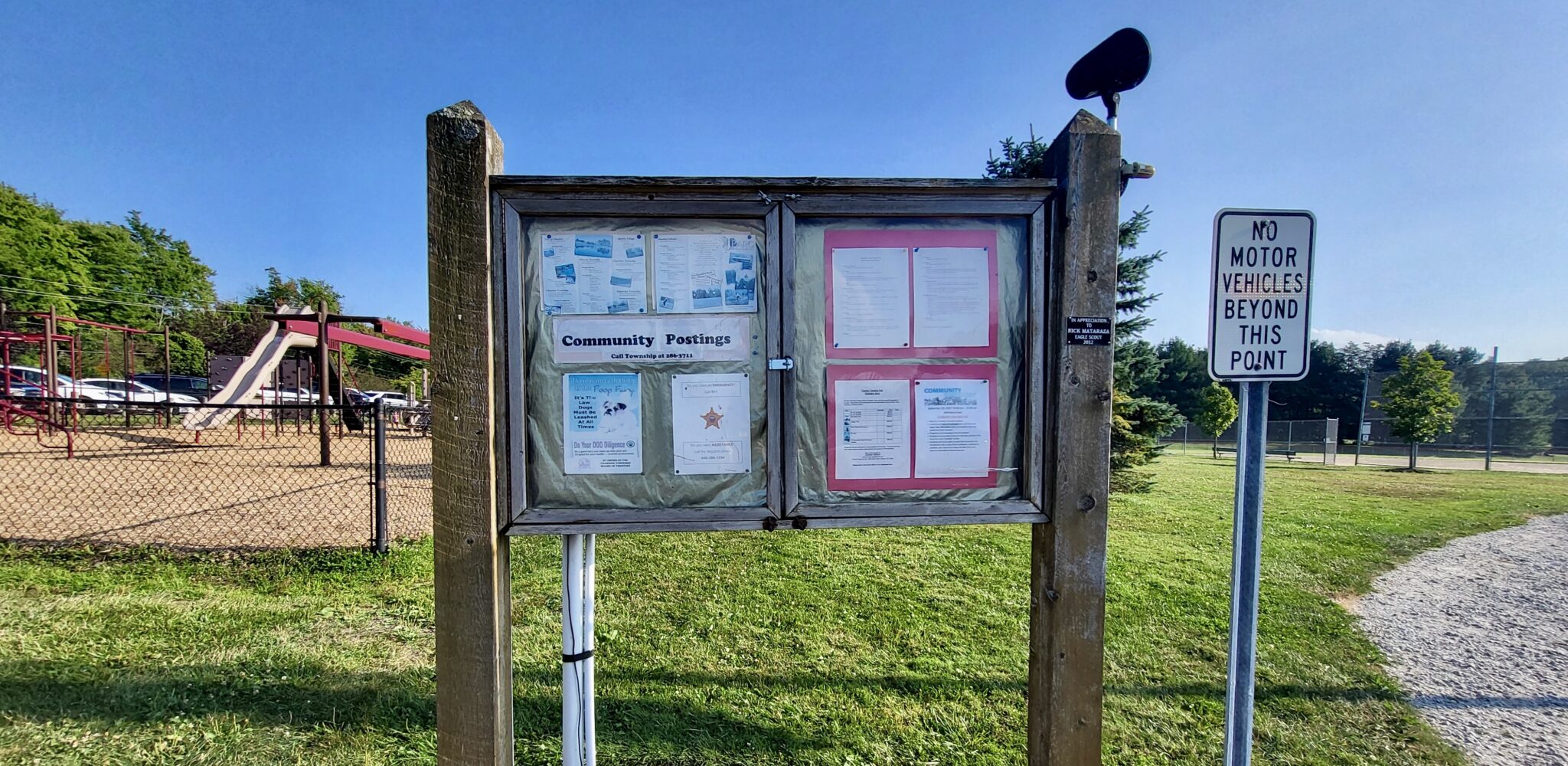 Chardon Trustees Consider New Pavilion Sign | Geauga County Maple Leaf